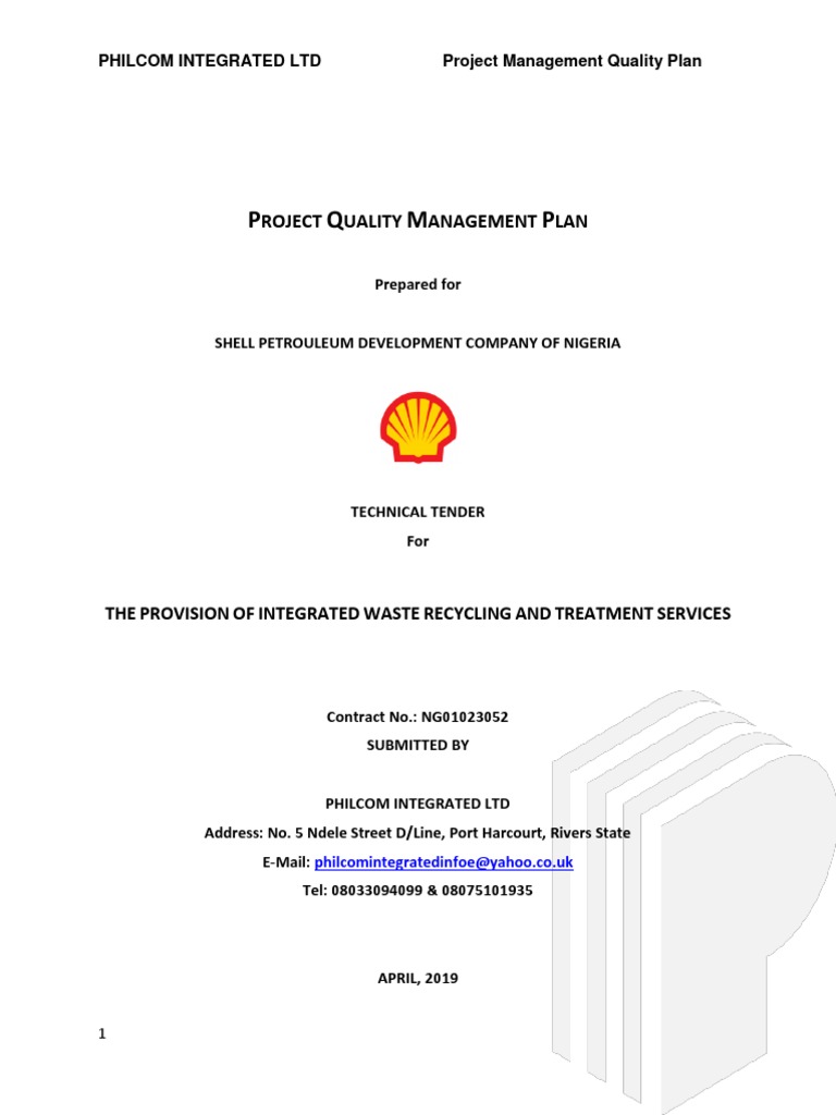 Philcom Quality-Management-Plan | PDF | Project Management | Quality ...