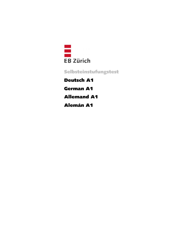 Deutsch A1 | PDF