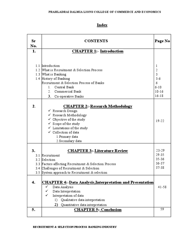 Black Book Project. | PDF | Recruitment | Reserve Bank Of India