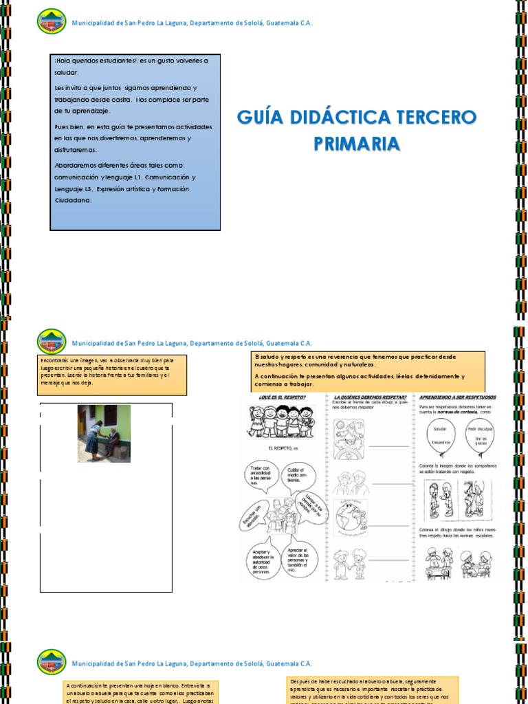 Guía Tercero Primaria. GUATEMALA | PDF | Guatemala