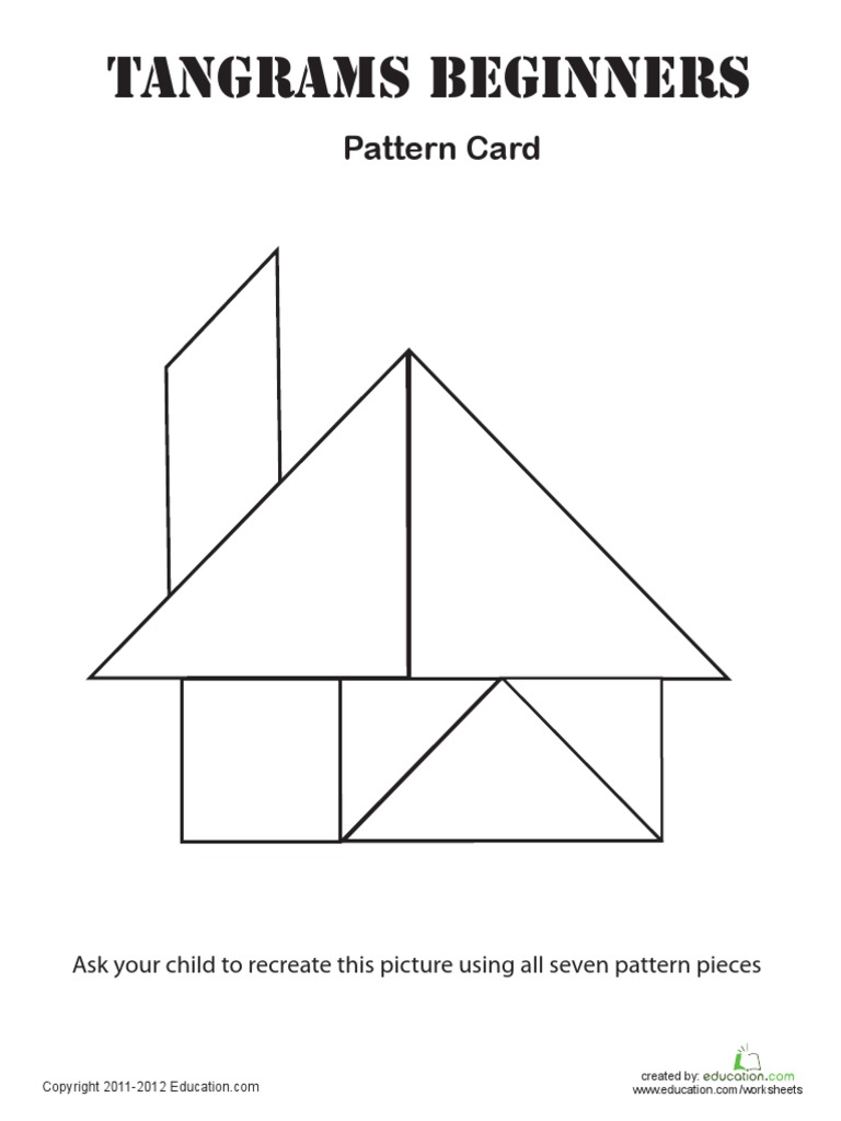 Tangrams Beginners: Pattern Card | PDF