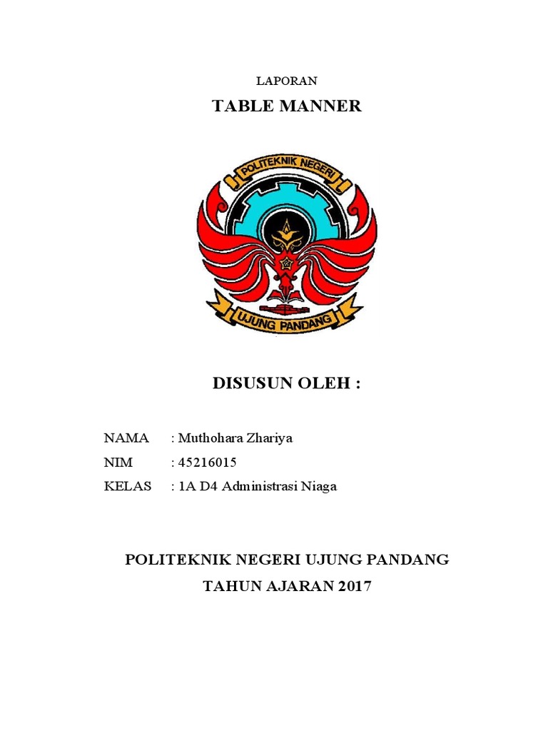 Laporan Table Manners | PDF