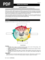 Cell Cycle Lesson Plan | PDF | Mitosis | Cell Growth