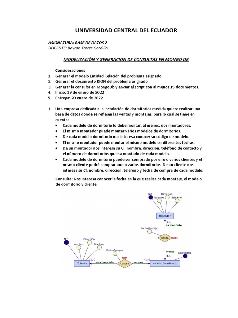 Ejercicios MongoDb | PDF | Bases de datos | Mongo Db