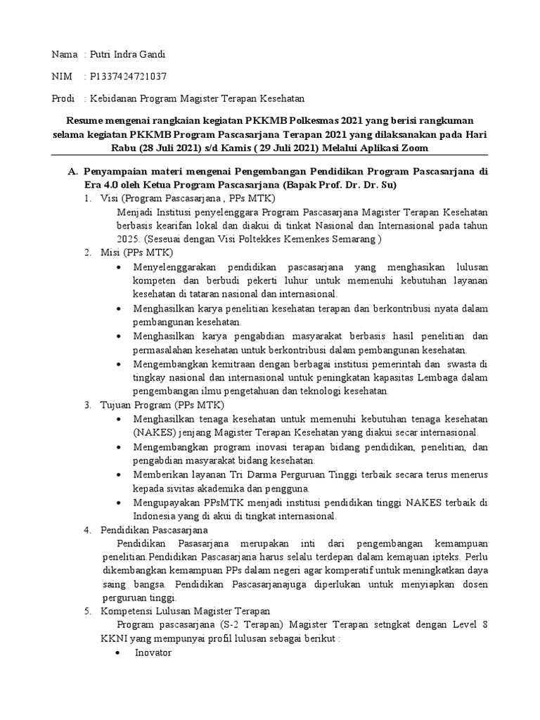 Putri Indra Gandi MST Kebidanan | PDF