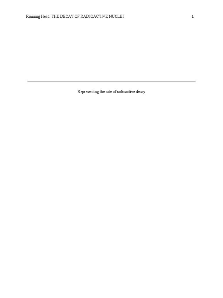 Half Life Lab - 1 | PDF | Radioactive Decay | Atoms