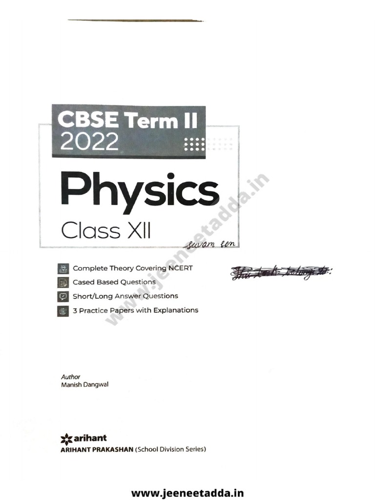 Arihant Term 2 Physics Class 12 | PDF | P–N Junction | Electron