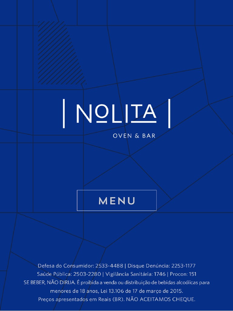 Nolita Ovenbar Menu | PDF | Milkshake | Pizza