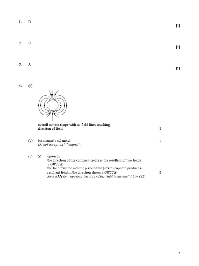 Class Test Electricity and Magnetism Review Sheet Ms | PDF | Force ...