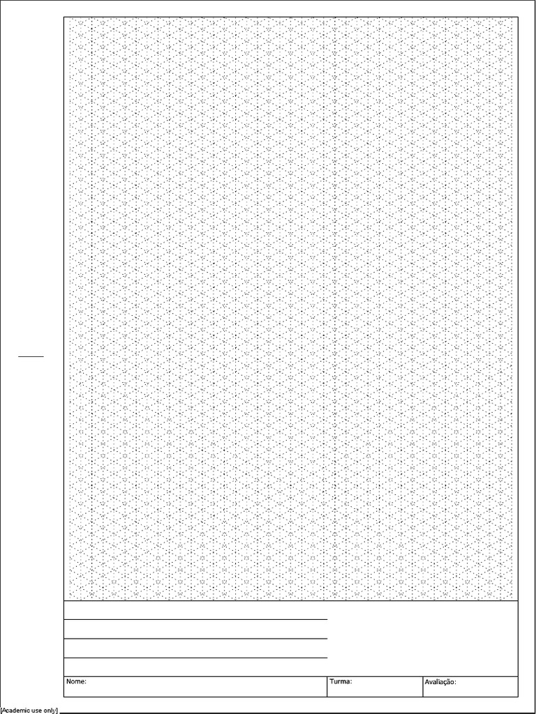 Folha Isométrica A4 | PDF