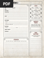 Blood On The Clocktower - Character Reference Sheet | PDF