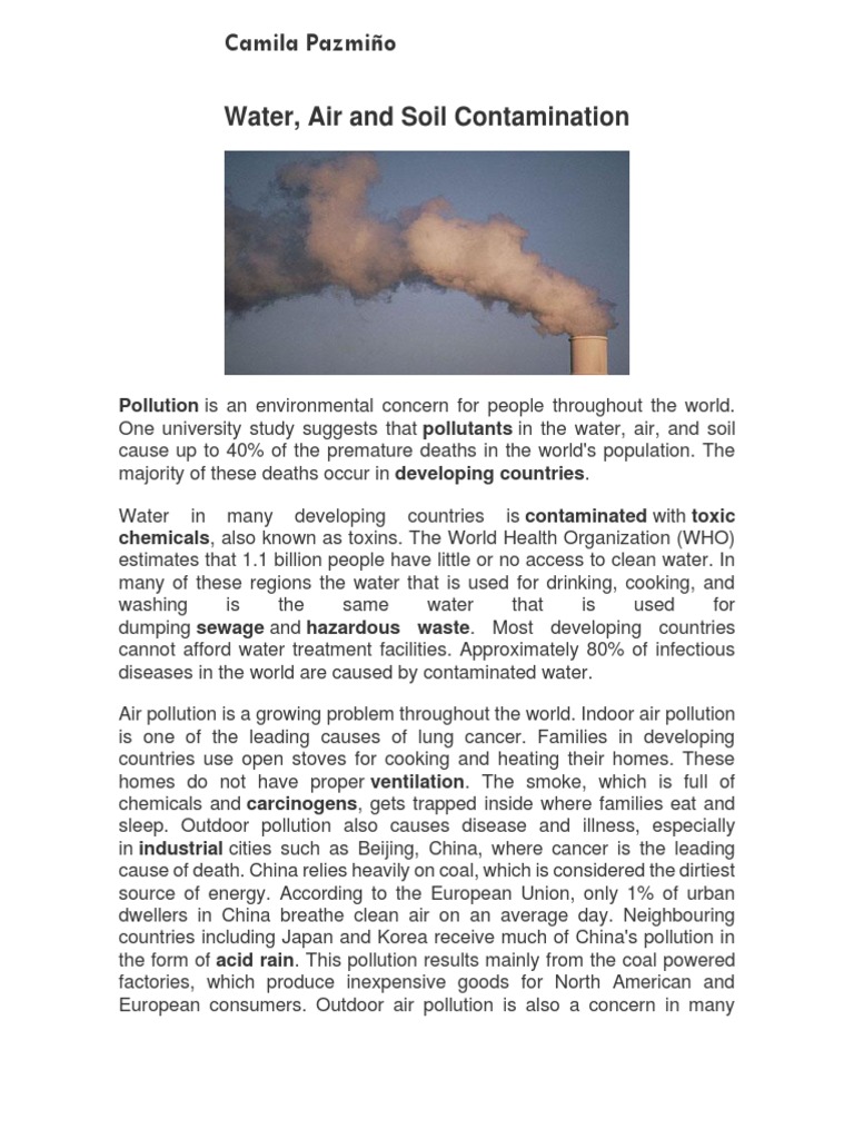 Environmental Pollution | Download Free PDF | Pollution | Air Pollution