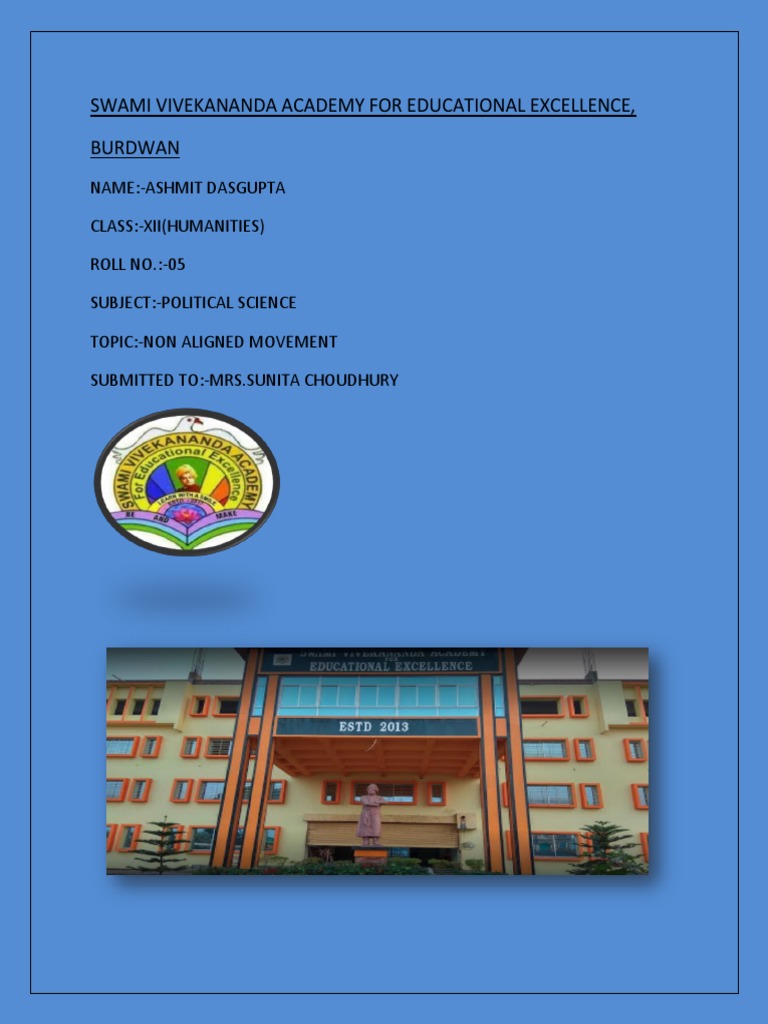 Pol - Science Project 01 | PDF | Non Aligned Movement | Global Politics