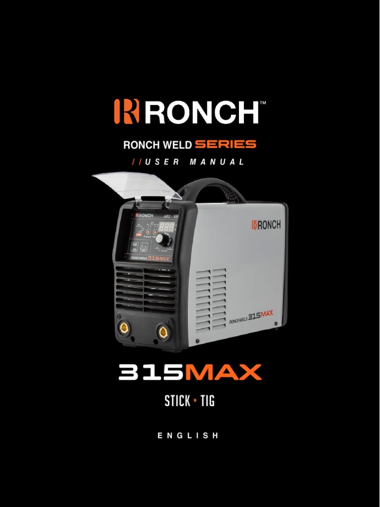 Ronch Weld 315MAX User Manual | PDF | Construction | Welding