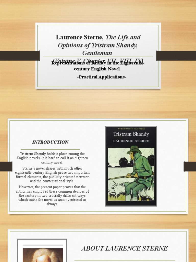 Laurence Sterne, The Life and Opinions of Tristram Shandy, Gentleman ...