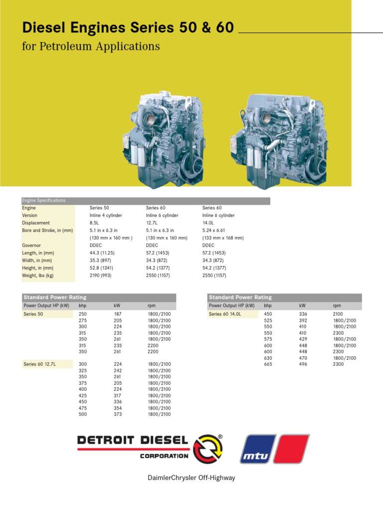 Series 60 600HP@1800, 1900ft - lbs@1350 - 3SA324 - 06N04M7829 | PDF ...
