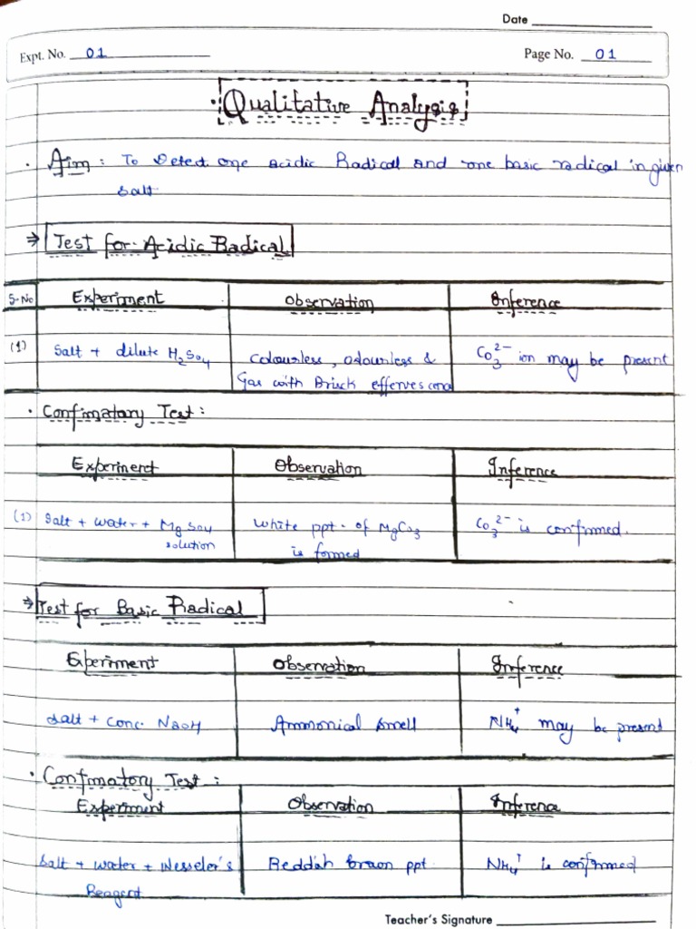 Qualitative Analysis | PDF | Analytical Chemistry | Chemical Substances