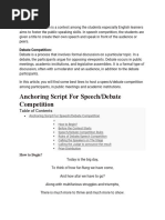 Speech For House Captain | PDF | Career & Growth