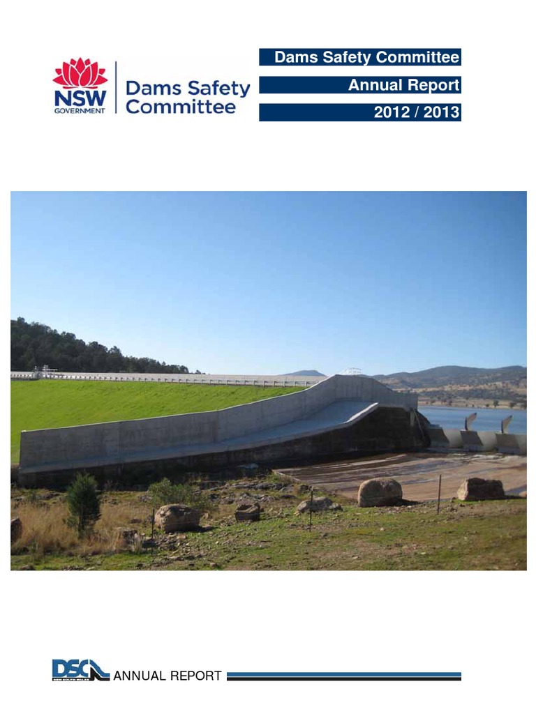 Dams Safety Committee Annual Report 2012 / 2013 | PDF | Dam | Safety