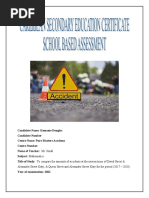 Social Studies Sba KD | PDF | Crimes | Crime & Violence