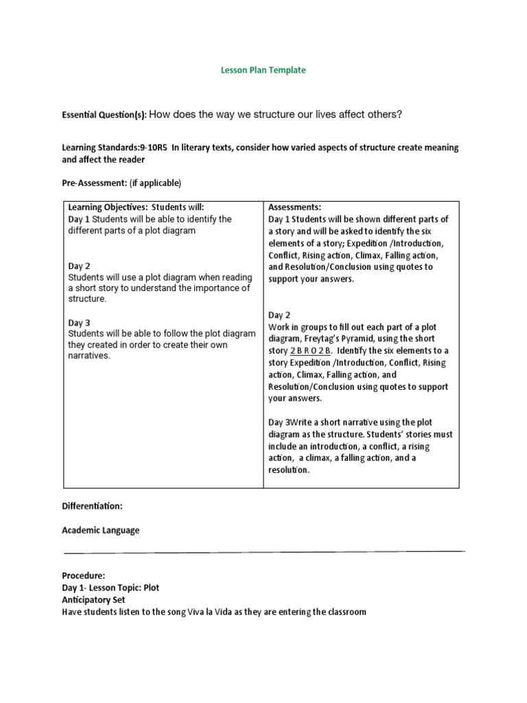 Learning Segment Template 2 | PDF | Plot (Narrative) | Communication