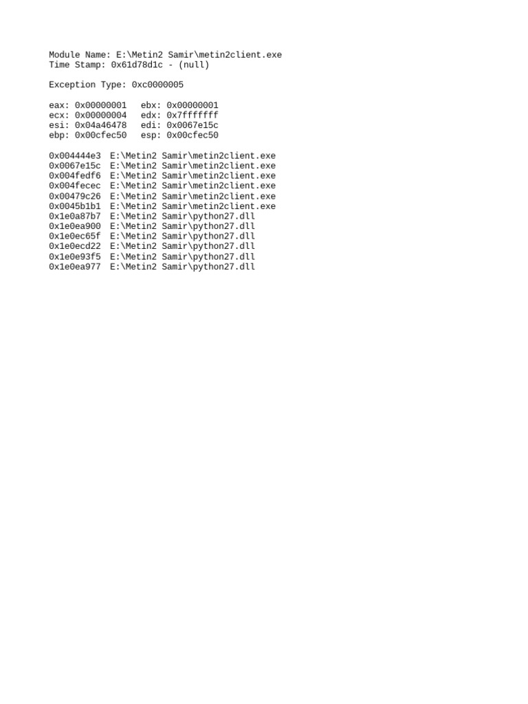 Error Log PDF