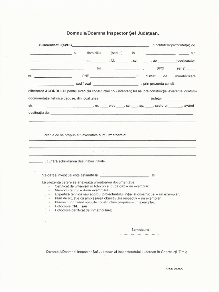 Cerere Acord ISC | PDF