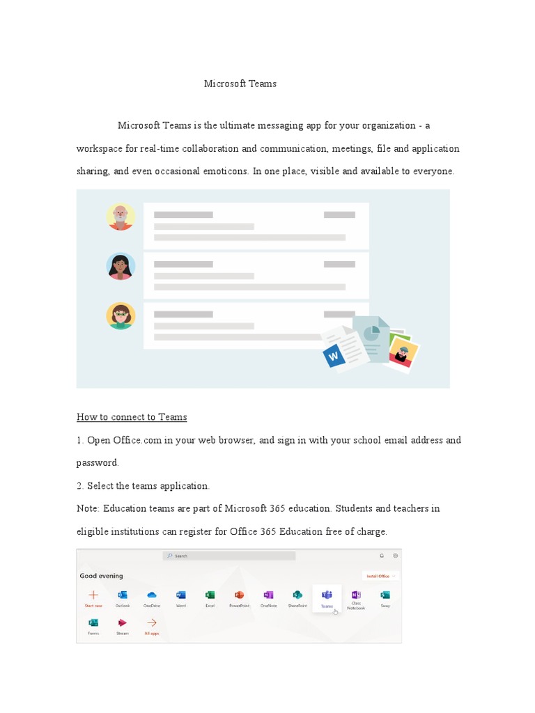 Microsoft Teams English | PDF | Microsoft Office | Application Software