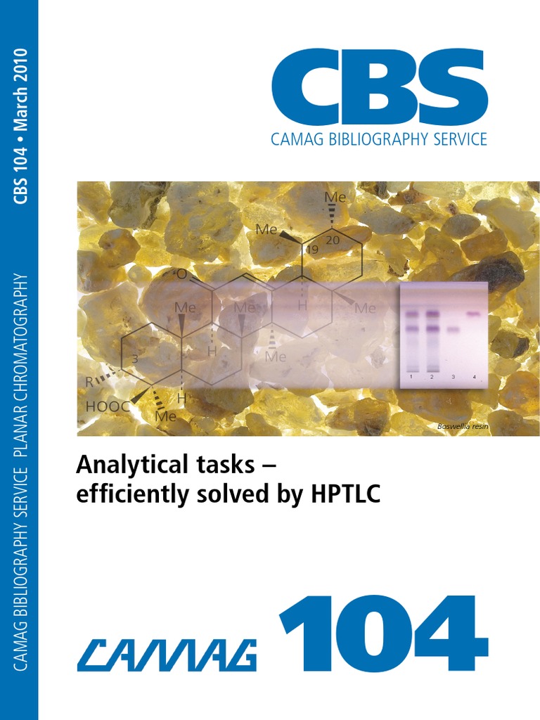 Analytical Tasks - Efficiently Solved by HPTLC: Camag Bibliography ...