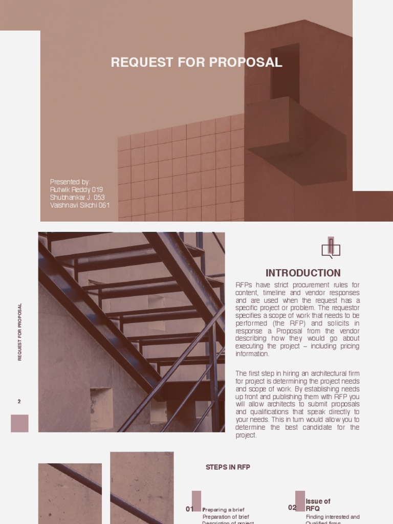 RFP for Architectural Services | PDF | Request For Proposal | Architect
