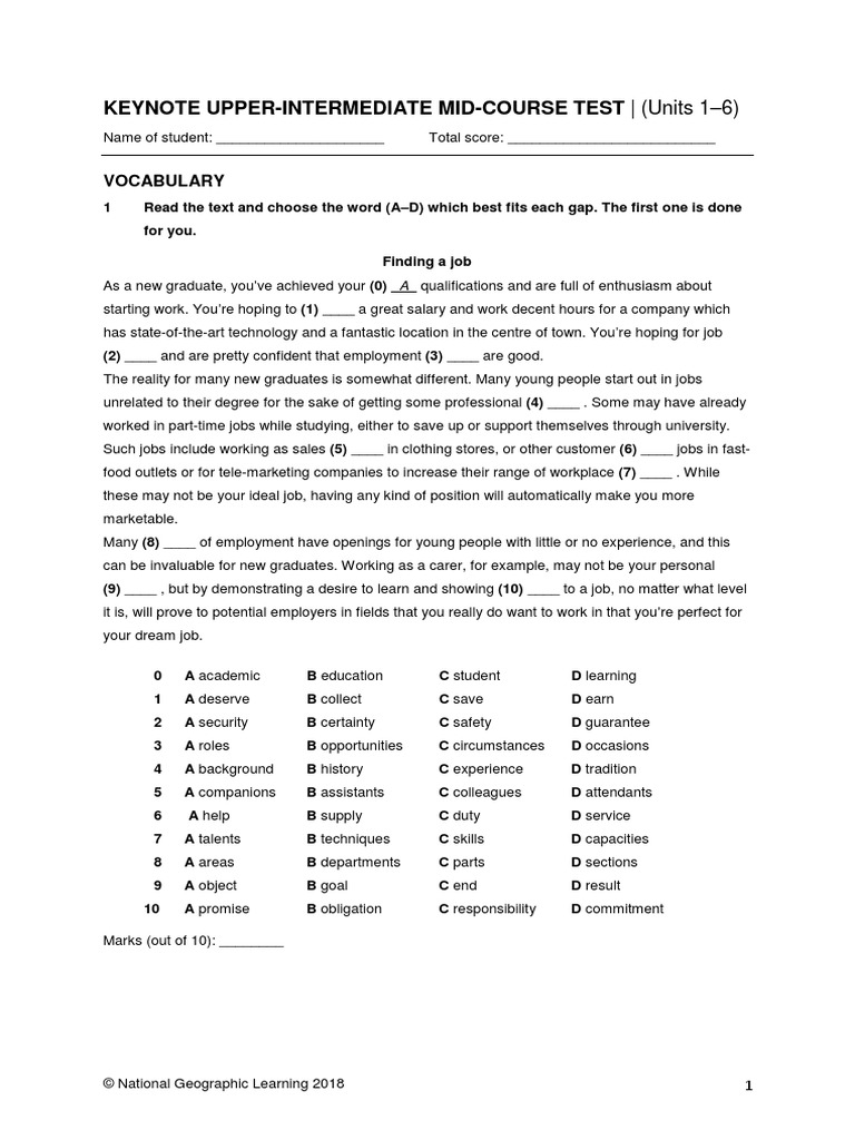 Keynote Upper-Int MC Test | PDF | Social Networking Service | Logos