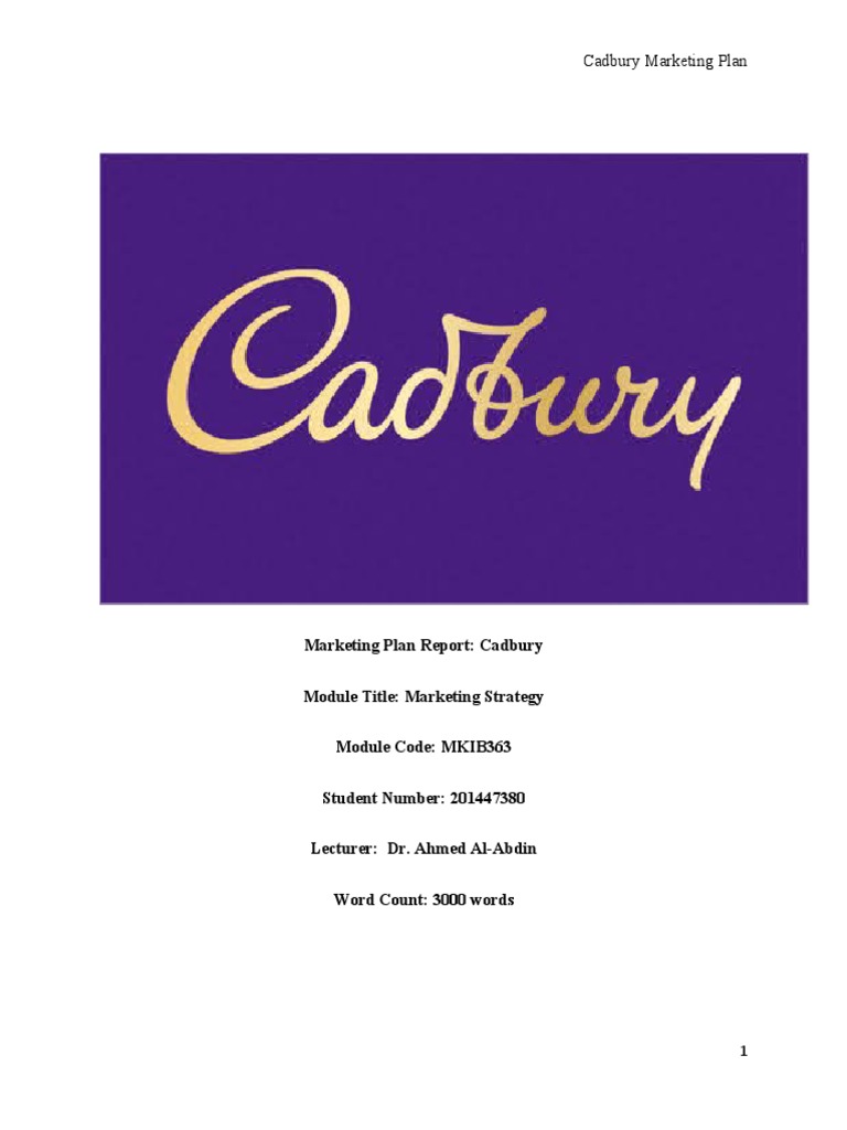 Cadbury Marketing Plan | PDF | Marketing | Market Segmentation