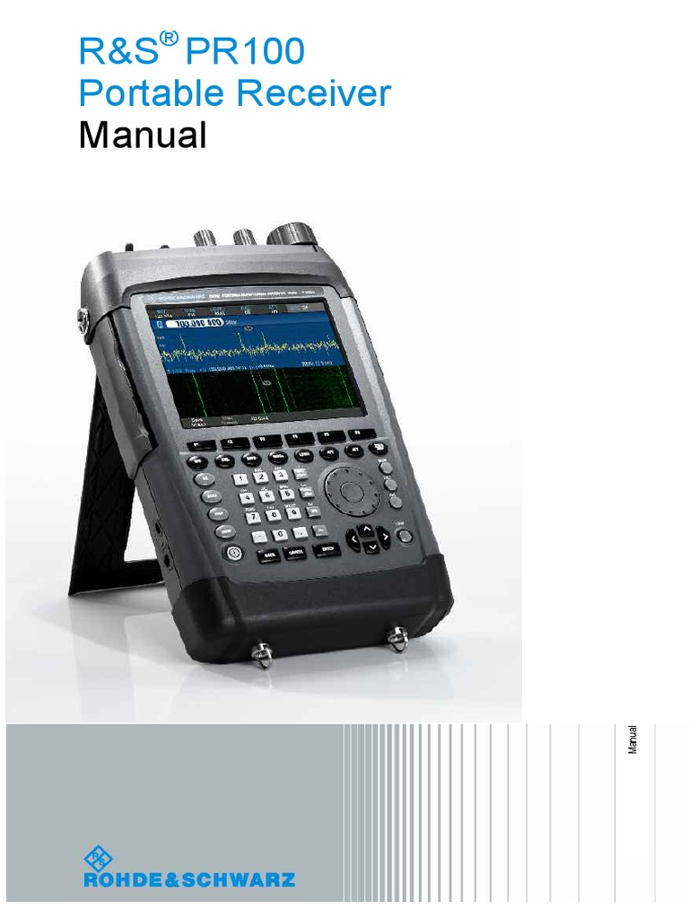 PR100 User Manual | PDF | Spectral Density | Bandwidth (Signal Processing)