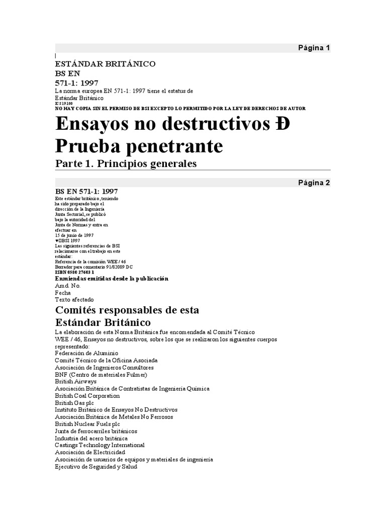 BS 571-1 | PDF | Ultravioleta | Agua