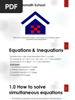 Solving Simple Algebra Problems | PDF | Equations | Algebra