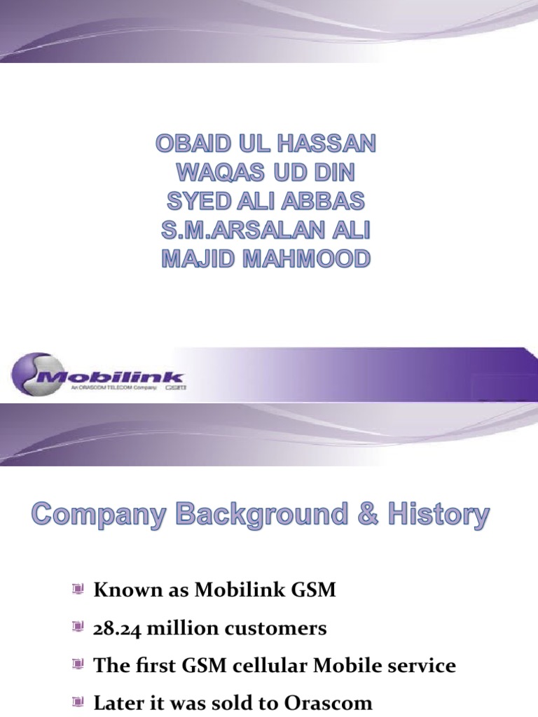 Mobilink Presentation | PDF