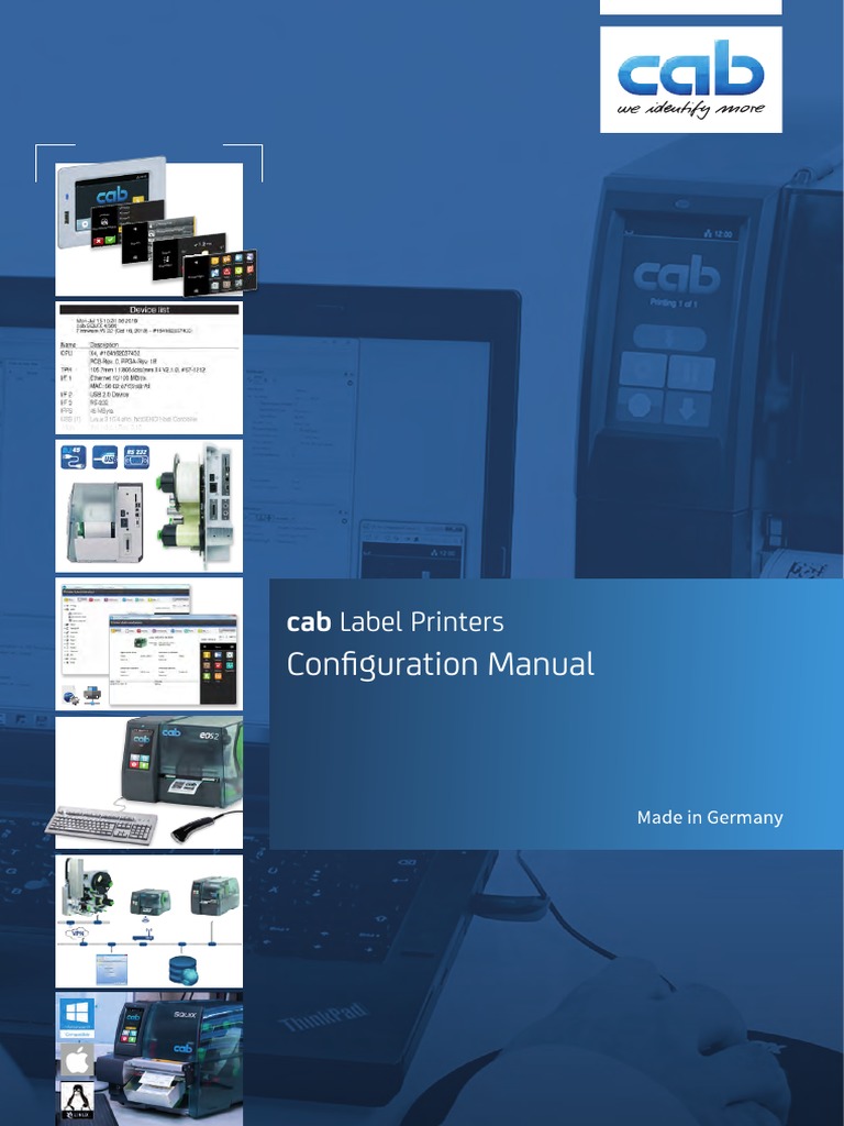 Configuration Manual: Cab Label Printers | PDF | Wi Fi | Computer Network