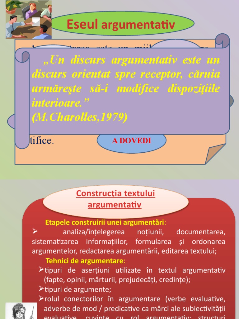 Eseu Argumentativ | PDF