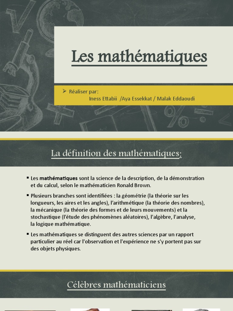 Les Mathématiques | PDF | Mathématiques | Science