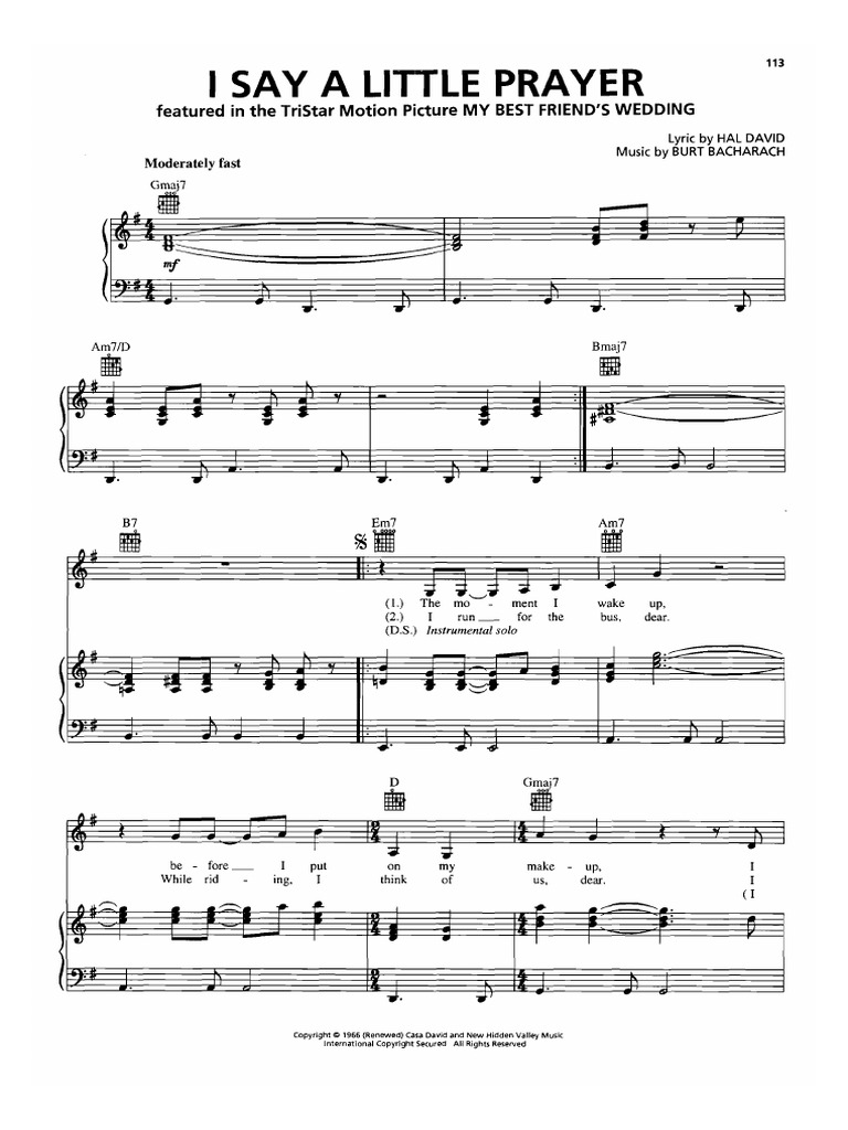 I Say A Little Player | PDF