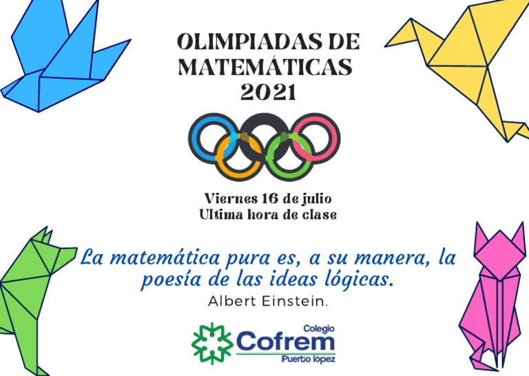 Olimpiadas Matemáticas 2021 Pdf