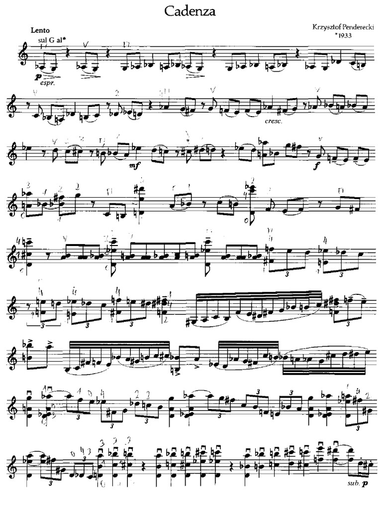 Cadenza (1984) (VLN) | PDF