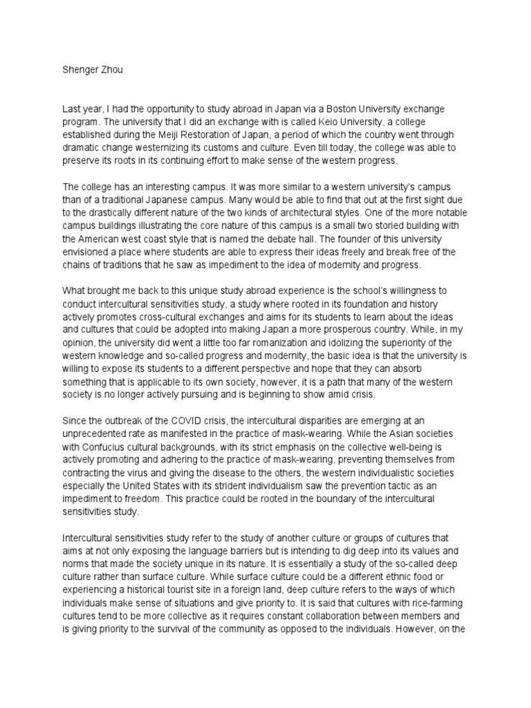 WR Public Intellectual Essay | PDF | Cross Cultural Communication ...