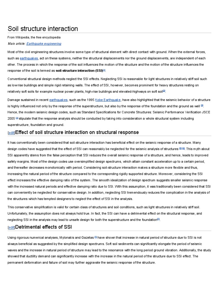 Soil Structure Interaction | PDF | Applied And Interdisciplinary Physics | Mechanics