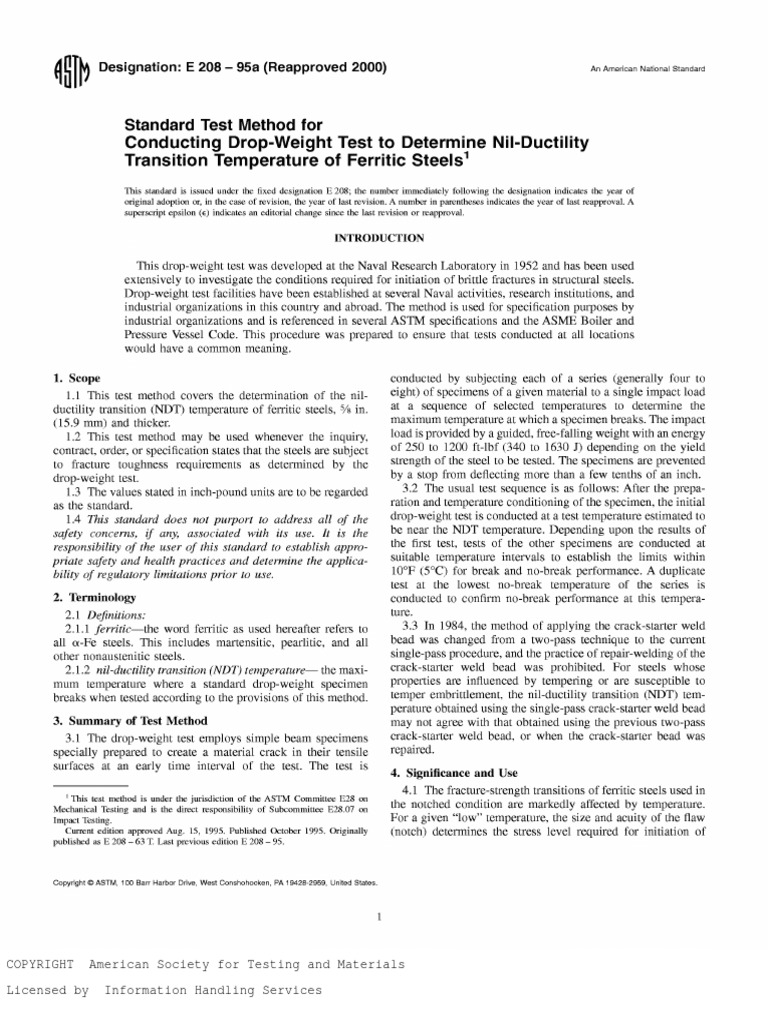 Astm A208 | PDF | Law