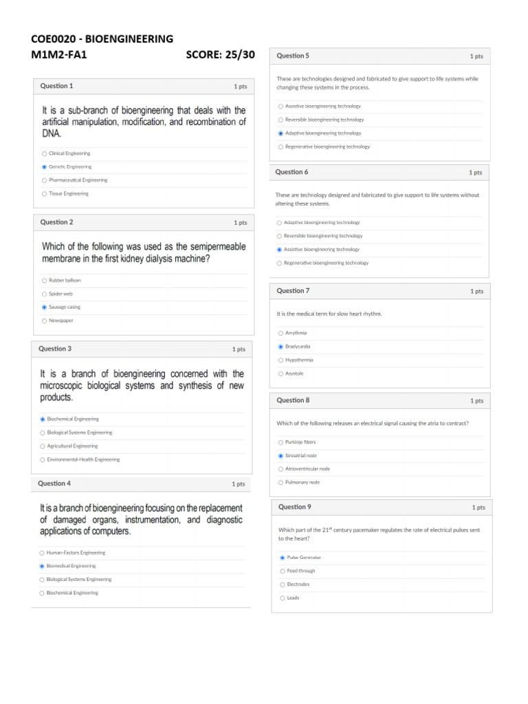 BIOENG - FA1-2 (Combined) | PDF | Vaccines | Dna