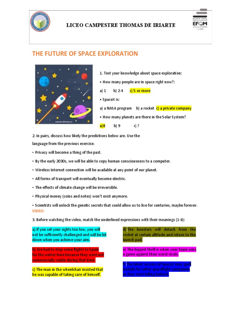 The Future of Space Exploration | PDF | Space X | Flight