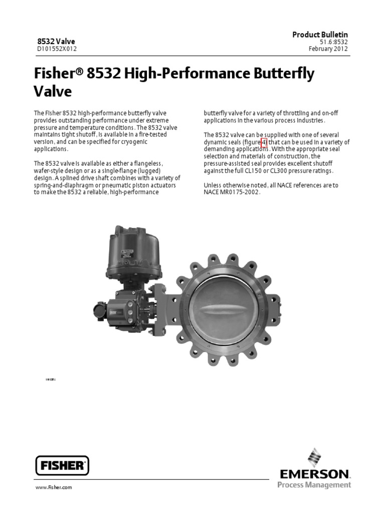 Fisher 8532 High-Performance Valve Guide | PDF | Valve | Chemistry