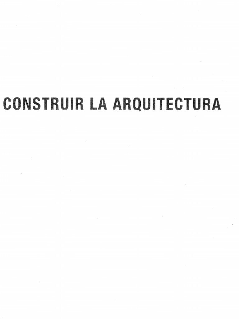 Andrea Deplazes - Construir La Arquitectura | PDF