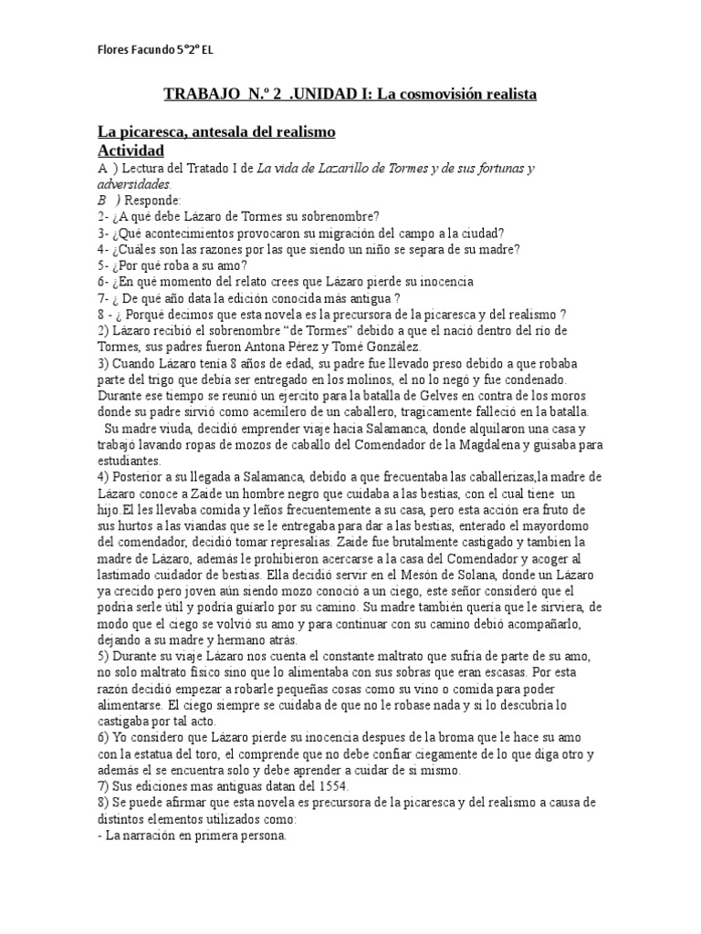 El Lazarillo de Tormes | PDF